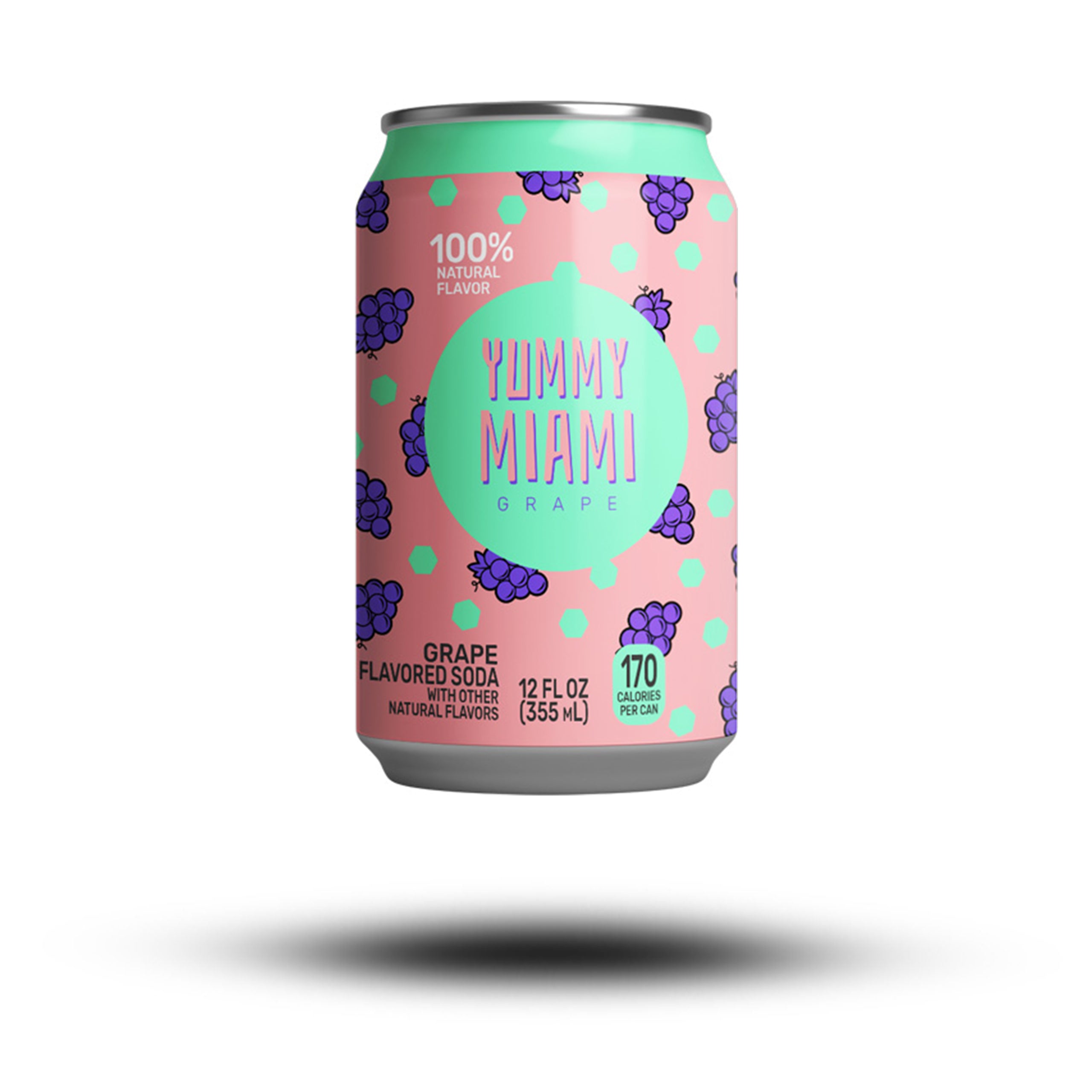 Yummy Miami Soda Grape 355ml